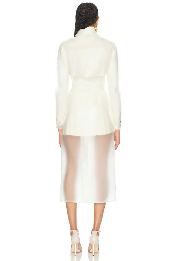 TOM FORD Technical Material Trench Coat - Transparent