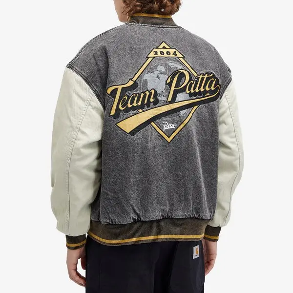 Patta ×  Jeans / Varsity Jacket Patta Homerun Denim Varsity Jacket | Parallel