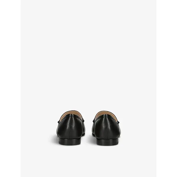 Sam Edelman Loraine Almond-toe Leather Loafers - Black