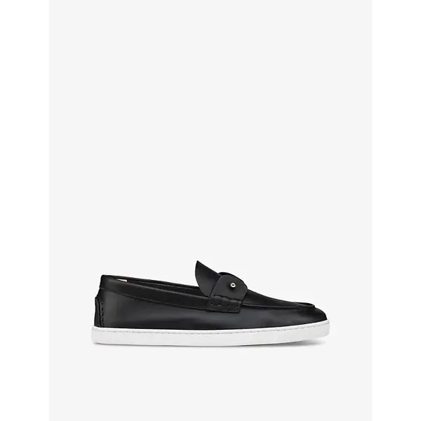 CHRISTIAN LOUBOUTIN Chambeliboat Leather Loafers - Black