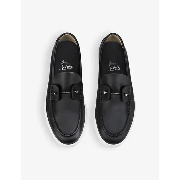 CHRISTIAN LOUBOUTIN Chambeliboat Leather Loafers - Black