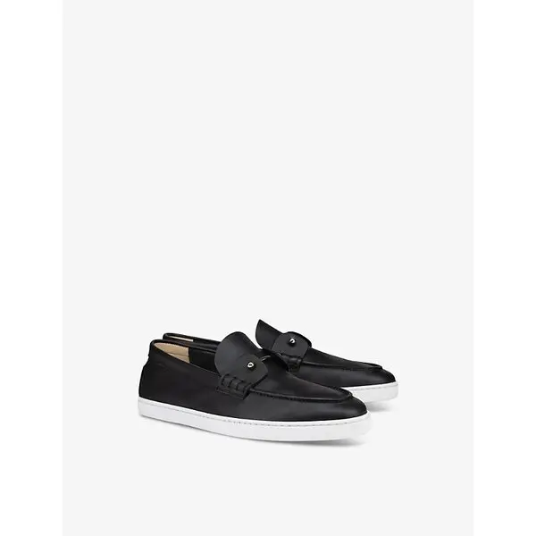 CHRISTIAN LOUBOUTIN Chambeliboat Leather Loafers - Black