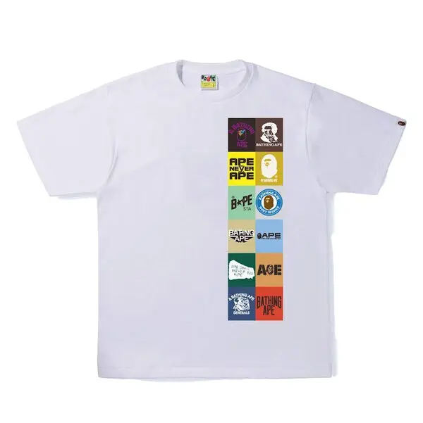 A BATHING APE Classic Logo Tee Shirt - White