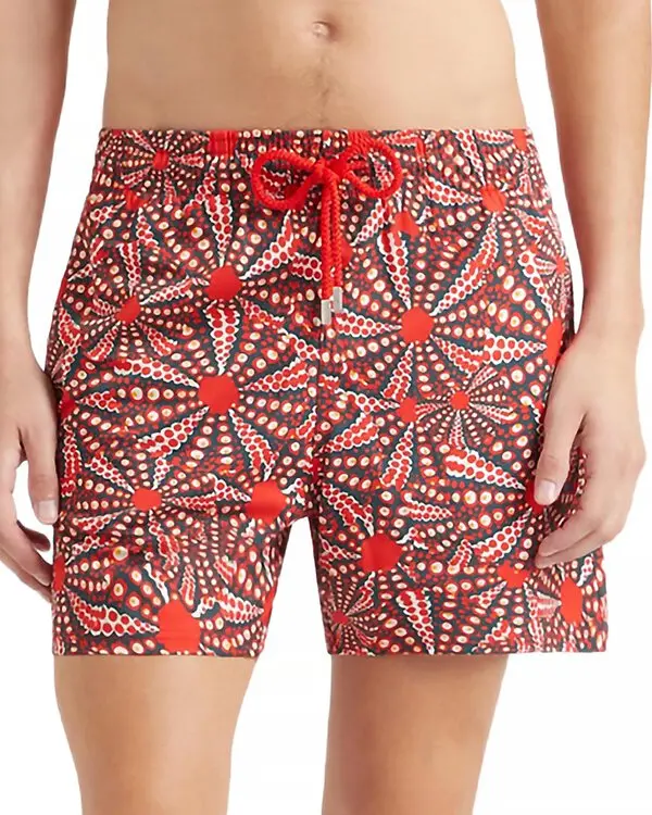 Vilebrequin Moorise Printed 4.5" Swim Shorts - Poppy