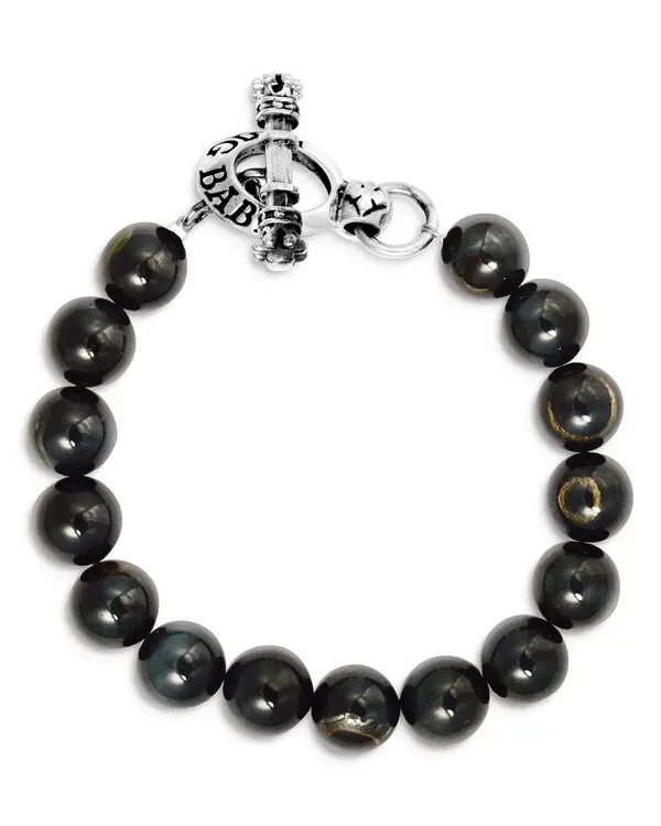 KING BABY STUDIO Tiger Eye Bead Bracelet - Blue