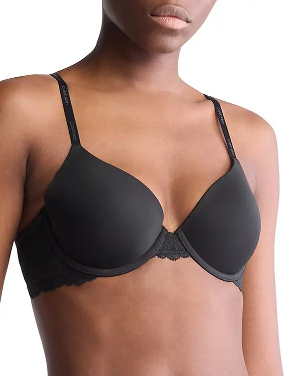 Calvin Klein Attraction Lightly Lined Perfect Coverage Bra - Black
