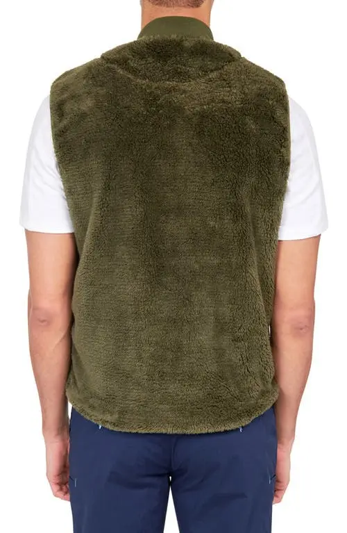 BROOKLYN BRIGADE Solid Fuzzy Vest - Green
