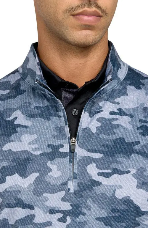 CON.STRUCT Camo Print Performance Quarter Zip - Multi