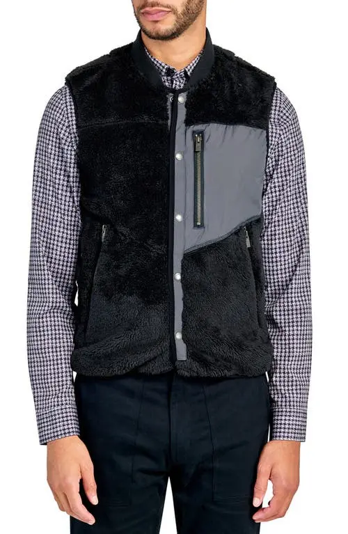 BROOKLYN BRIGADE Fuzzy Vest - Black