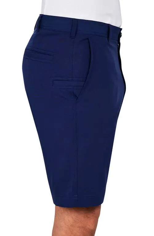 CON.STRUCT Regular Fit Recycled Performance Golf Shorts - Midnight