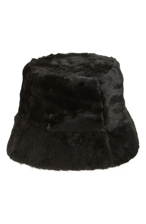 Bp. Faux Fur Bucket Hat - Black