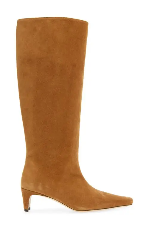 Staud Wide Shaft Wally Knee High Boots - Tan