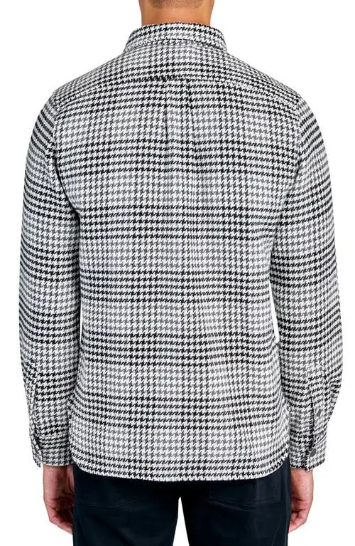 BROOKLYN BRIGADE Houndstooth Printed Shirt Jacket
