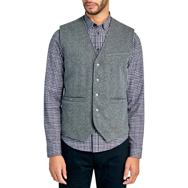 BROOKLYN BRIGADE Solid Quilted Vest - Black