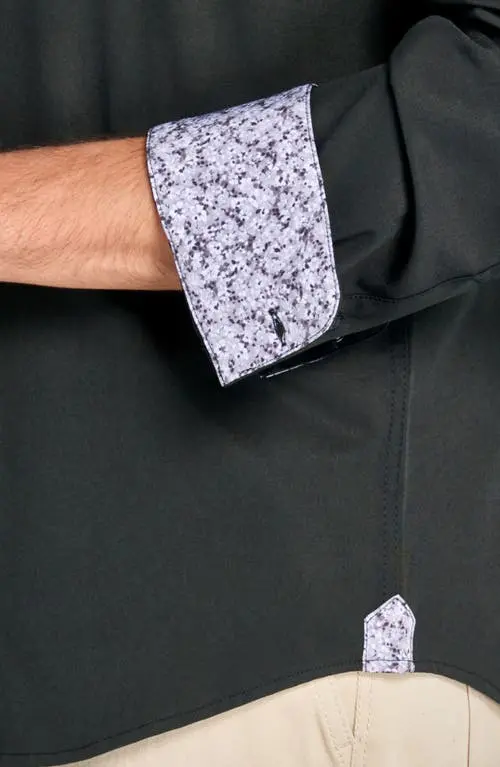 BROOKLYN BRIGADE Recycled Performance Stand Collar Shirt