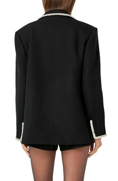 English Factory Rhinestone Trimmed Jacket