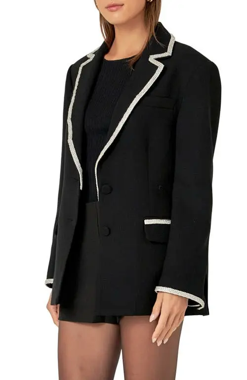 English Factory Rhinestone Trimmed Jacket