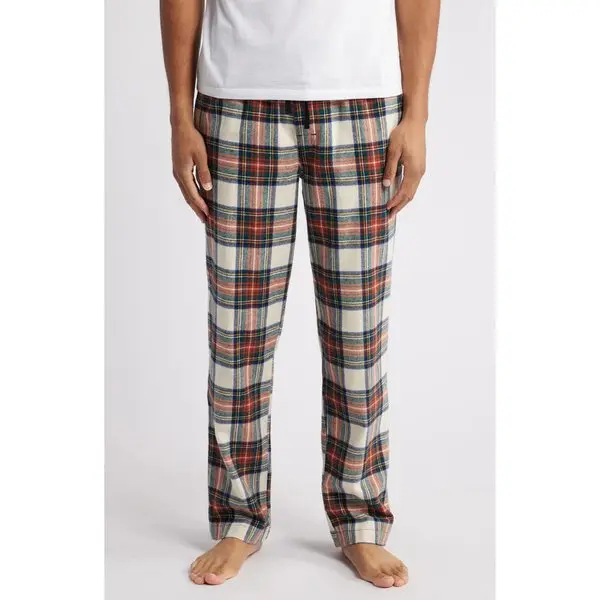 Majestic International Country Flannel Pajama Pants - Pumpkin Spice
