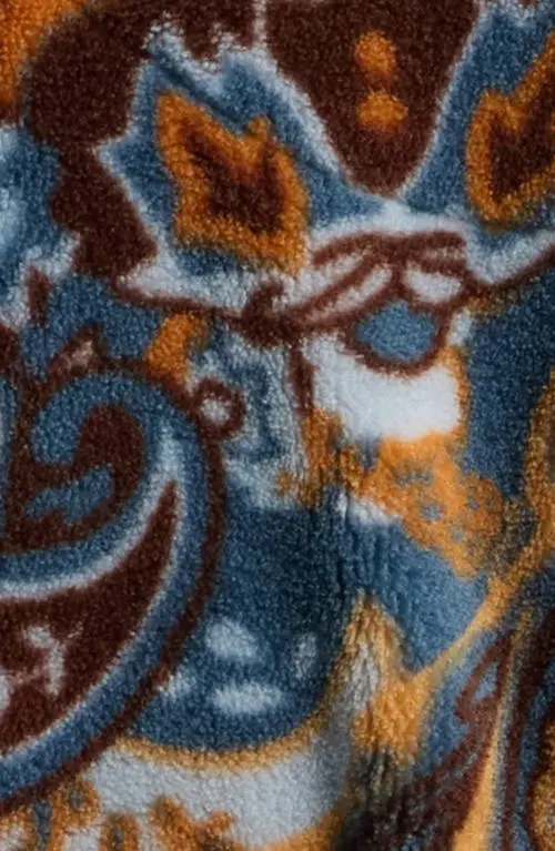 Majestic International High Note Print Plush Shawl Robe
