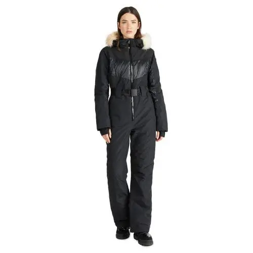 Pajar Pearl Belted Mixed Media Ski Jumpsuit