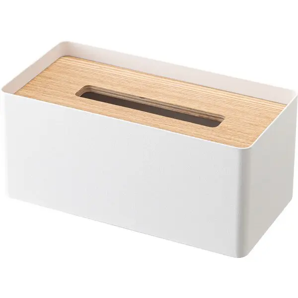 YAMAZAKI Standard Rectangular Tissue Box Case - Ash