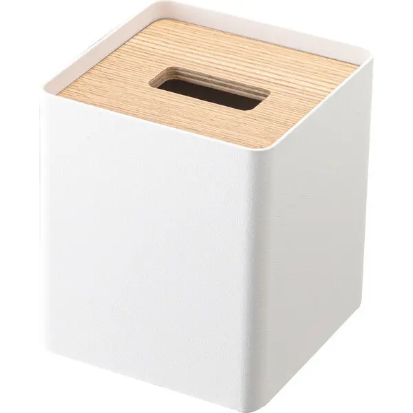 YAMAZAKI Square Tissue Box Case - Ash