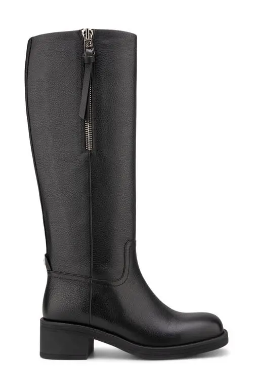 Aerosoles Morisson Knee High Boot - Black Pebbled Leather