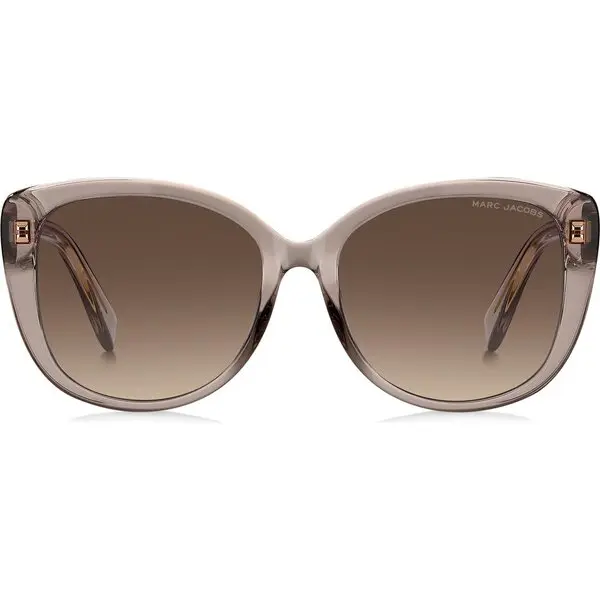 Marc Jacobs 57mm Gradient Cat Eye Sunglasses - Beige/ Brown