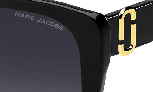 Marc Jacobs 57mm Gradient Cat Eye Sunglasses - Black/ Dark Grey