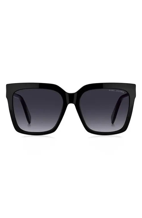Marc Jacobs 57mm Square Sunglasses - Black/ Dark Grey Sf