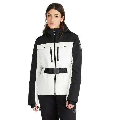 Pajar Gabbi Belted Ski Jacket - White Op