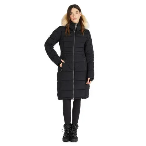 Pajar Jupiter Stretch Long Quilted Puffer - Black