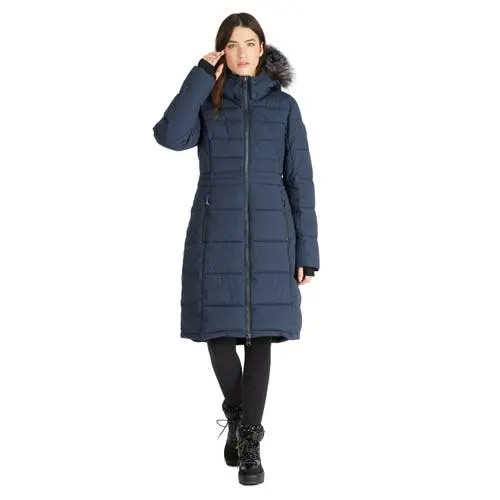 Pajar Jupiter Stretch Long Quilted Puffer - Navy