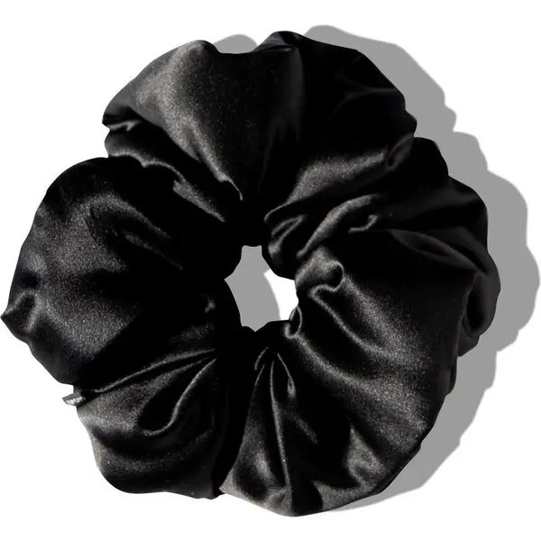 DROWSY SLEEP CO. Xxl Silk Padded Scrunchie - Black Jade