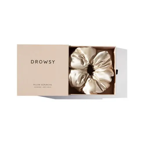 DROWSY SLEEP CO. Xxl Silk Padded Scrunchie - Dusty Gold