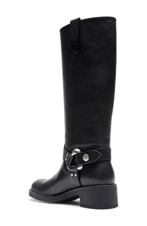Aerosoles Marley Engineer Boots - Black Leather
