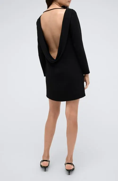 Kenneth Cole Draped Back Shift Dress In Black - 40% Off