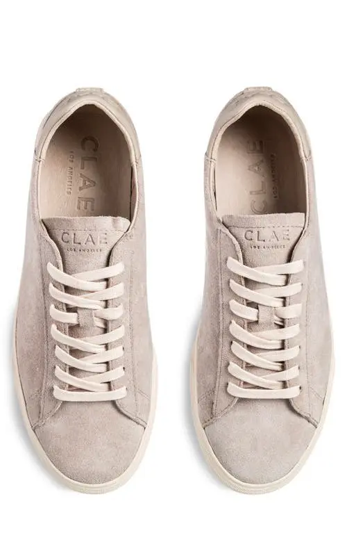 Clae Bradley Venice Leather Sneaker - Feather Grey Suede