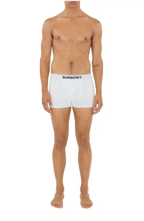 Burberry Cotton Boxer Shorts - White