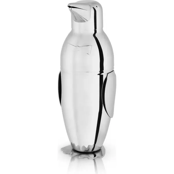 VISKI Irving Penguin Cocktail Shaker In Stainless Steel - Silver