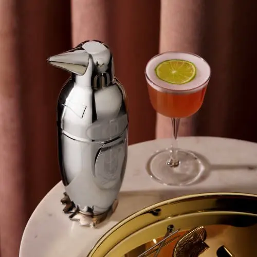 VISKI Irving Penguin Cocktail Shaker In Stainless Steel