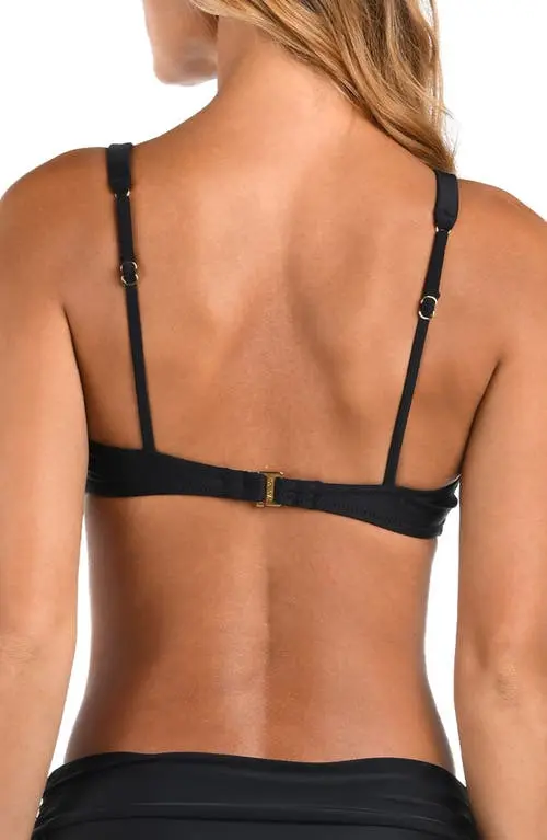 L'Agence Lexie Solids Bikini Top - Black