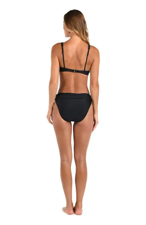 L'Agence Lexie Solids Bikini Top - Black