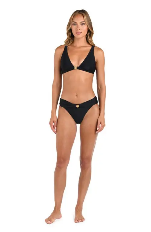 L'Agence Lexie Solids Bikini Top - Black