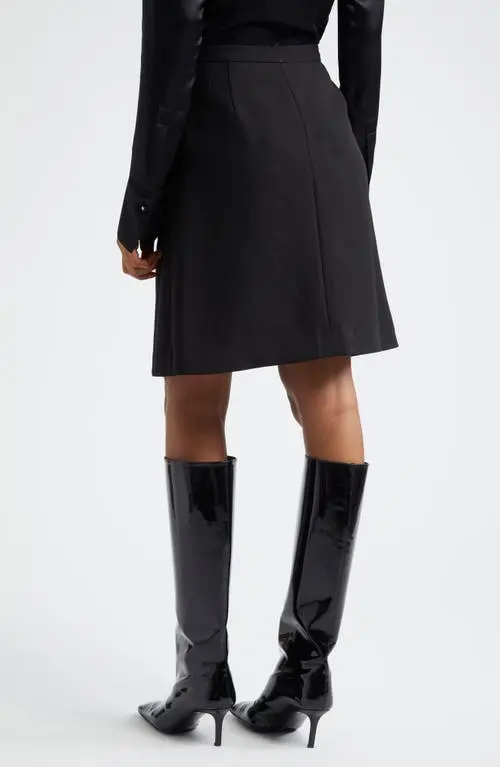 GANNI Chain Detail Twill Skirt