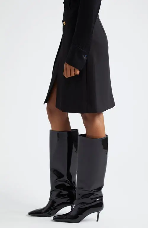 GANNI Chain Detail Twill Skirt