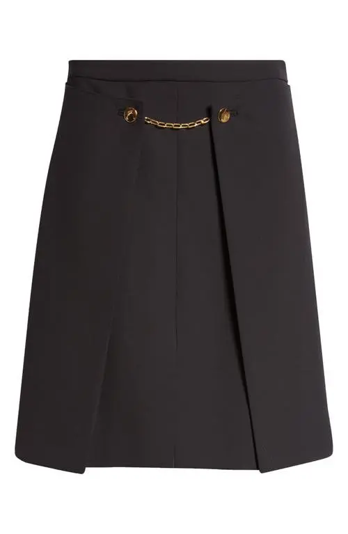 GANNI Chain Detail Twill Skirt