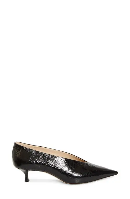 Le Monde Beryl Babouche Kitten Heel Pumps - Black