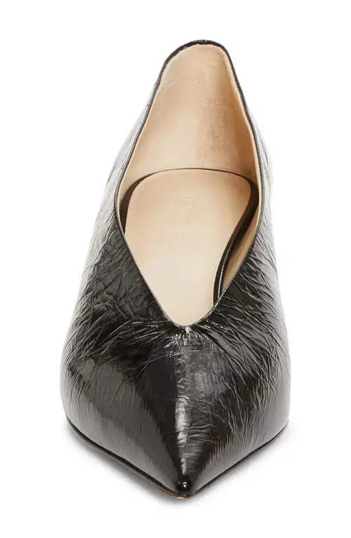 Le Monde Beryl Babouche Kitten Heel Pumps - Black