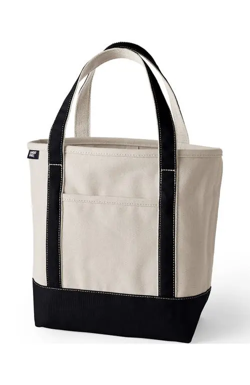 LANDS' END Canvas Tote Bag - Natural/fresh Pink